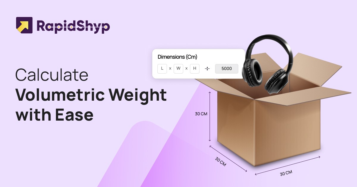 Volumetric Weight Calculator - Calculate Volumetric Charges - RapidShyp